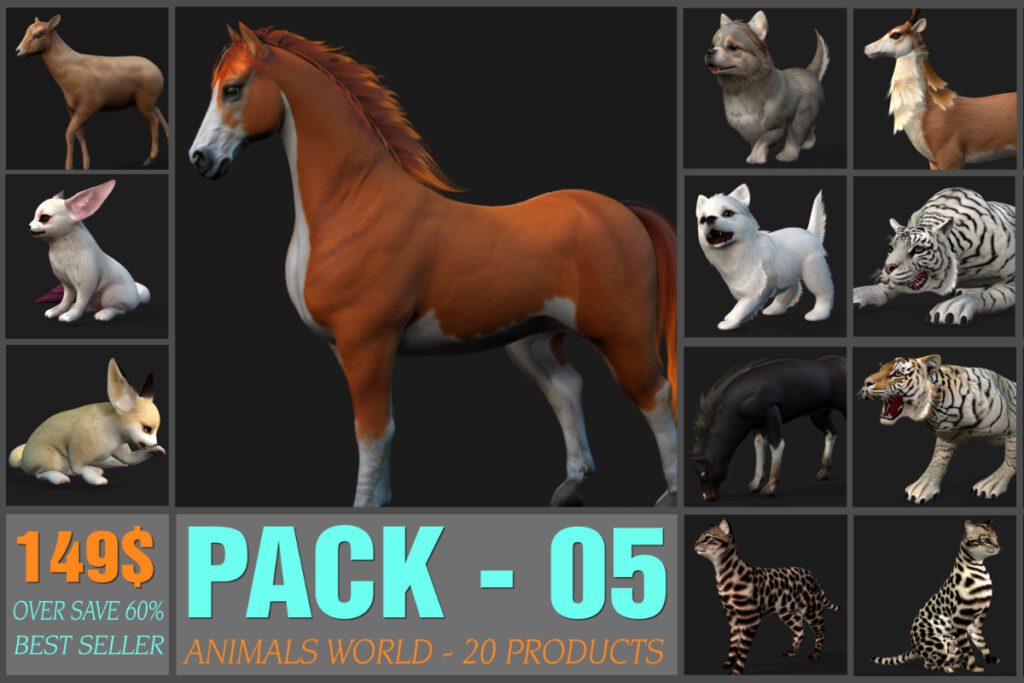 Pack_05 Animals World - ANIMATED